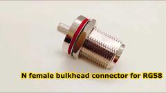 N-C-KY-3 N-Type Straight Bulkhead Crimp Jack RF Coaxial Connector