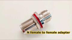 N female to female bulkhead adapter with waterproof sealing ring