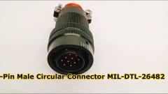 PT06E-12-10P(SR) 10-Pin Male Circular Connector MIL-DTL-26482 Series