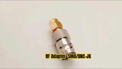 50Ω Low Loss Gold Plated Connector For RF Test & Communication SMA Male To BNC Female RF Adapter