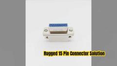 J14Q 15 Pin Micro Rectangular Connector High Reliability