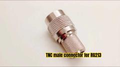 TNC Male Straight Connector TNC-C-J-RG213
