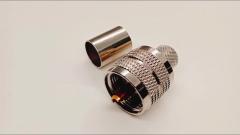 50Ω UHF-C-K-4 UHF Female Connector for LMR240 Cable