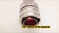 Y11P*-1419TJ5 19 Pin Straight Bayonet Aviation Plug 14 Shell Size Circular Electrical Connector