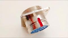 Circular Connector Y3A-1832ZK10 32 Pin Socket  Bayonet  Flange Mount Connector