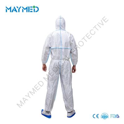 Cina Anti indumenti microporosi eliminabili statici biologici con il tipo 4/5/6 EN14126 del cappuccio in vendita