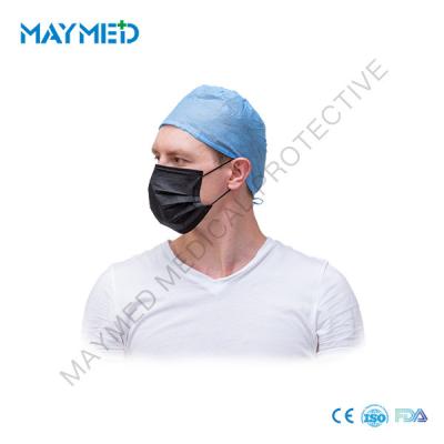 Cina Anti polvere elastica maschera di protezione chirurgica eliminabile non tessuta di 3 pieghe in vendita