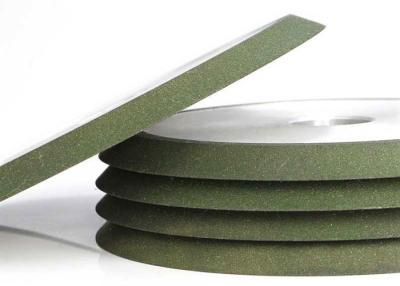 China 1V1 Resin Bonded Diamond Grinding Wheels Green Color With 30 / 45 / 60 Degree Angle for sale