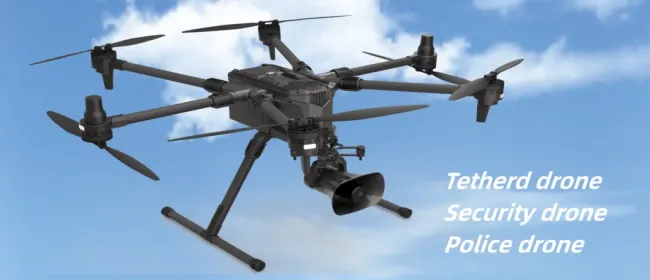 24 Hours Continuous Working Tethered Uav for Monitoring