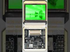 0.96 Inch Micro OLED Microdisplay with Vertical RGB Strip Interface and Color Pixel Arrangement