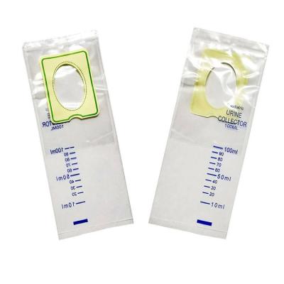 China Baby Urine Drainage Collector Bag Medical Grade PVC Material for sale