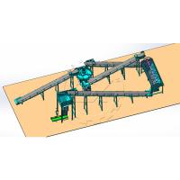 China Chemical Double Roller Granulator Machine , Npk Compound Bio Fertilizer Making Machine for sale