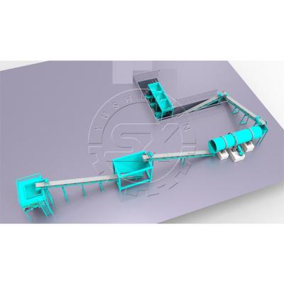 China 5-50kg/Bag BB Fertilizer Production Line , 3-5mm Fertilizer Manufacturing Machine for sale
