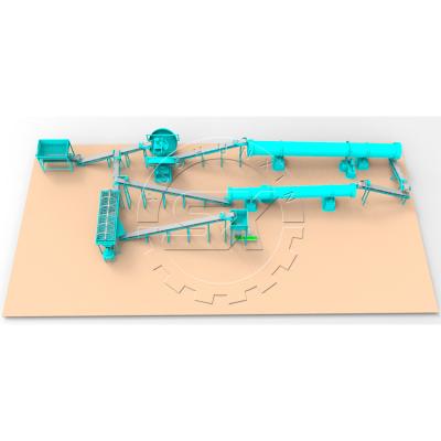 중국 도시 고형 폐기물 생산 라인을 사용하여 공장에 비료를 주는 유기적 비료 과립 판매용