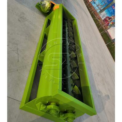 China Double Shafts Horizontal Continuous Fertilizer Mixer Machine Low Price for sale