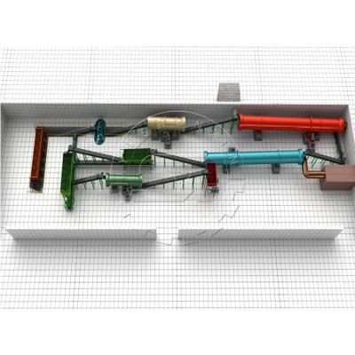 中国 Fertilizer production line with rotary drum granulator/fertilizer rotary drum granulator 販売のため
