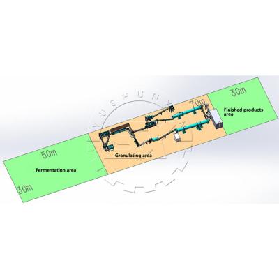 Cina Factory price poultry waste compost fertilizer production line for sale in vendita