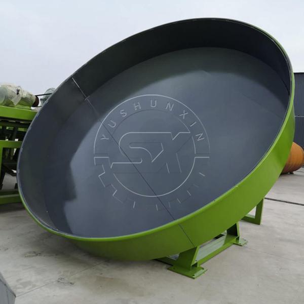 Quality 1t/h chicken manure organic fertilizer pellet making machine disc granulator for sale