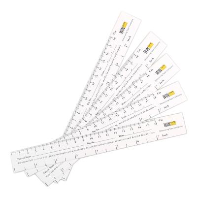 Cina nastro di misurazione di carta a 7 pollici di 18cm, righello arrotolato di carta per la misura arrotolata delle ferite di pressione in vendita