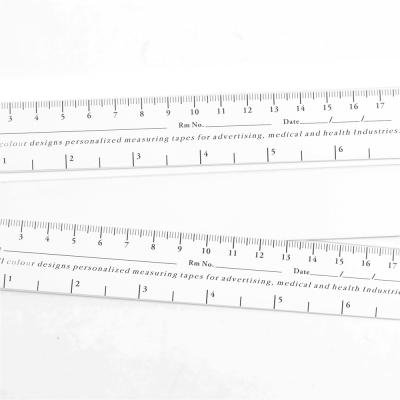 Cina nastro di misurazione di carta a 7 pollici di 18cm, righello arrotolato di carta per la misura arrotolata delle ferite di pressione in vendita