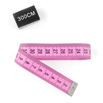 中国 Wintapeはピンクの衣類の巻尺が二倍になる3mの長く柔らかいビニール材料を量る 販売のため