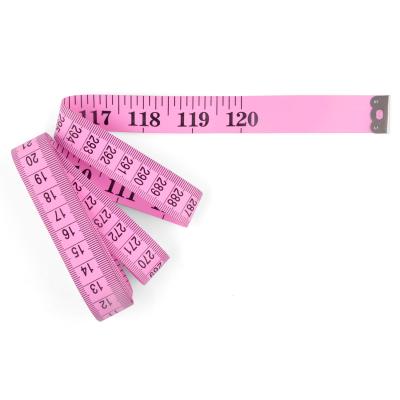 中国 Wintapeはピンクの衣類の巻尺が二倍になる3mの長く柔らかいビニール材料を量る 販売のため