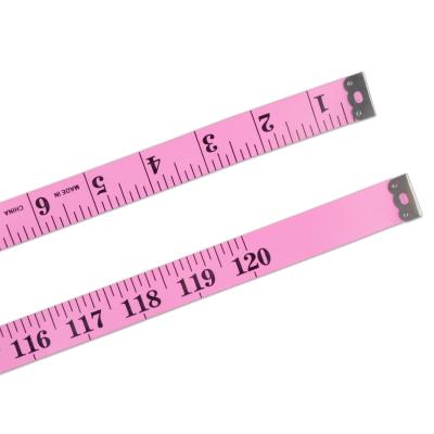 中国 Wintapeはピンクの衣類の巻尺が二倍になる3mの長く柔らかいビニール材料を量る 販売のため