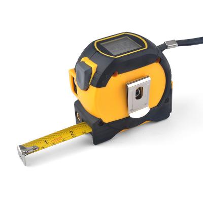 China Wintape 3 In 1 Digital Laser Measure Tape With Cross Line Laser Traditional Steel Tape for sale