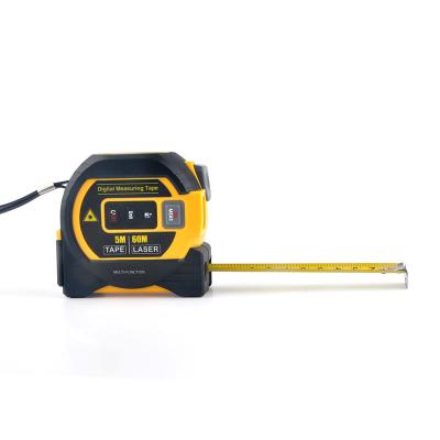 China Wintape 3 In 1 Digital Laser Measure Tape With Cross Line Laser Traditional Steel Tape for sale