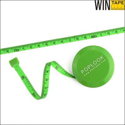 Cina Pollici svegli flessibili verde intenso di misura di nastro mini 60 per la misurazione del corpo in vendita