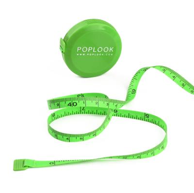 Cina Pollici svegli flessibili verde intenso di misura di nastro mini 60 per la misurazione del corpo in vendita