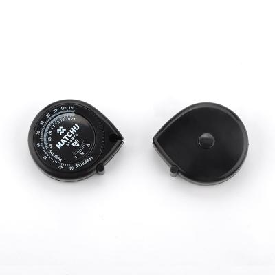 China 1.5m Black Compact BMI Measuring Tape For Body Fitness Measuring for sale