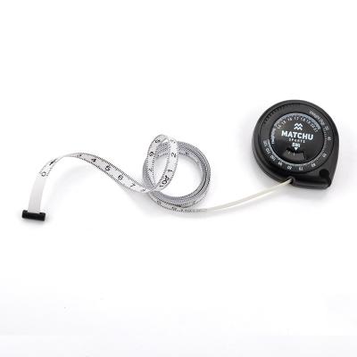 China 1.5m Black Compact BMI Measuring Tape For Body Fitness Measuring for sale