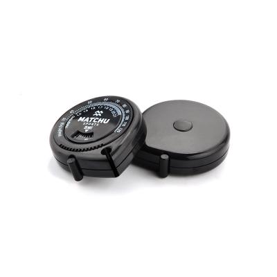 China 1.5m Black Compact BMI Measuring Tape For Body Fitness Measuring for sale