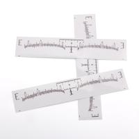 China Disposable Eyebrow Measuring Ruler For Quick Mapping Shaping for sale