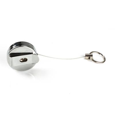 China Heavy Duty Metal Tape Measure Components , Keychain Ring Clip For Work ID Badge for sale