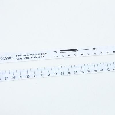 Cina Materia plastica di misurazione dell'ABS del nastro del peso animale del vitello ritrattabile per agricoltura della mucca del maiale in vendita
