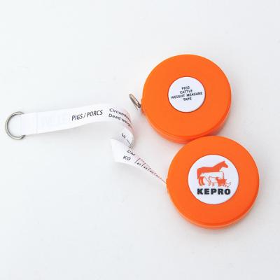 Cina Materia plastica di misurazione dell'ABS del nastro del peso animale del vitello ritrattabile per agricoltura della mucca del maiale in vendita