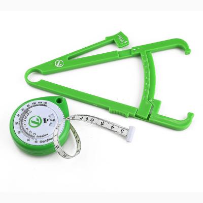 China ABS Plastic Body Fat Percentage Calculator Caliper With Dual Sided 150cm Scale for sale