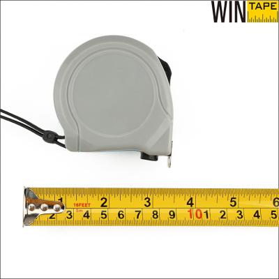 China 5m 16 Feet Gray Heavy Duty Measuring Tape , Steel Tape Ruler For Architect Woodworking for sale