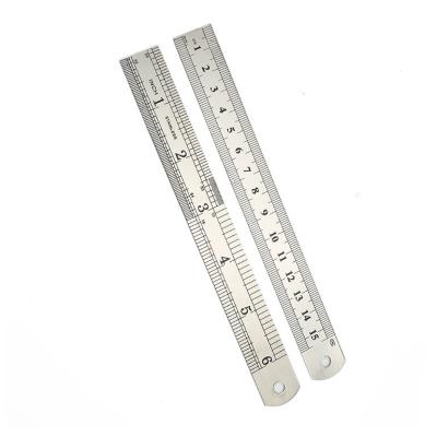 China Van het Meetlintcomponenten van het roestvrij staalmetaal Heerser 6 Duim 15cm Roestbewijs voor School Te koop