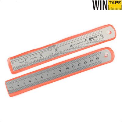 China Van het Meetlintcomponenten van het roestvrij staalmetaal Heerser 6 Duim 15cm Roestbewijs voor School Te koop