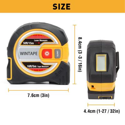 China <p>Cinta de medición láser ABS en pulgadas Área Volumen Nivel digital con pantalla LED</p> en venta