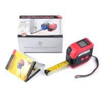 China WINTAPE Digital Laser Tape Measure 80mmx42mmx78mm USB Rechargeable Custom Logo High Accuracy for sale