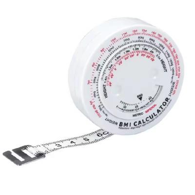 China 150cm BMI Body Retractable Tape For Diet Weight Loss Tape Measure Calculator Keep Your Beauty Body Ruler for sale