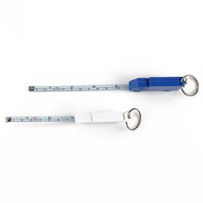 China Wintape Carro de plástico Mini Caminhão Forma 1 metro Faixa de aço Medida Keychain Retrátil à venda