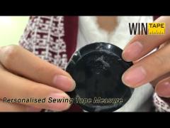 Retractable Personalised Sewing Tape Measure ABS Case With Platic Tab