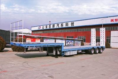 Cina Carico massimo 80000KG Trattore 3 assi 60t Equipaggiamento escavatore Lowbed Truck Trailer/Lowboy semi-trailer in vendita