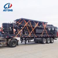 China Interlink Flatbed Container Semi Trailer with Custom Colors and 235/75R15/2 Tires for sale