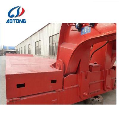 Китай 650-800мм Высота 3 оси 80T Передняя загрузка Гусиная шея Разъемный низкий прицеп для погрузки продается